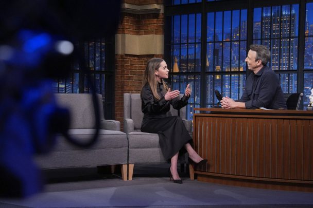 First Look: Emilia Clarke, "Heated Rivalry" Star Connor Storrie Appear ...